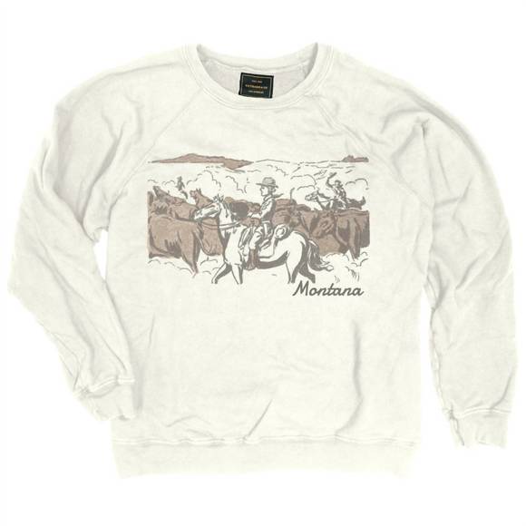 THE ORIGINAL RETRO BRAND | Shirts | New The Original Retro Brand Montana Pullover Sweatshirt In ...